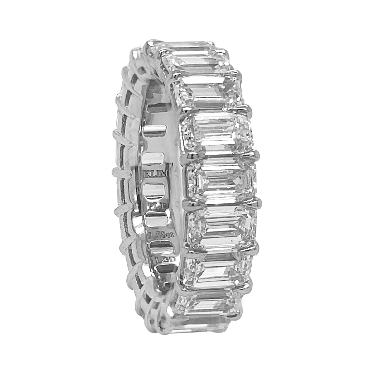 Platinum Lab Diamond Eternity Band – Klim Jewelry