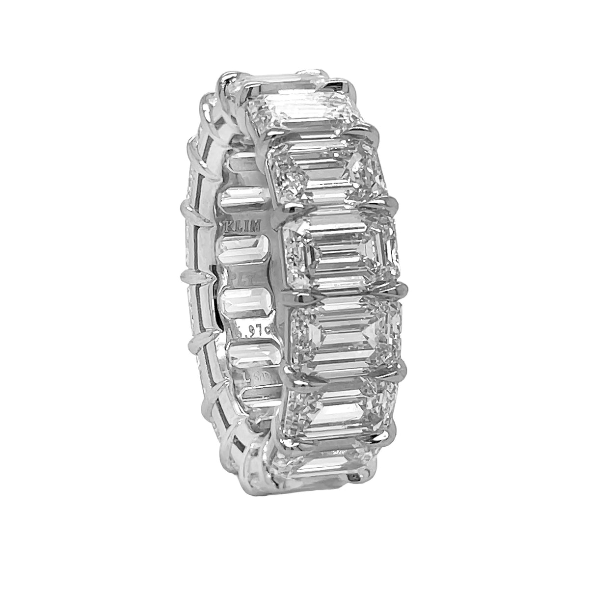 Platinum Lab Diamond Eternity Band – Klim Jewelry